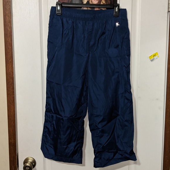 Danskin Now | Pants & Jumpsuits | Danskin Now Blue Lined Track Capri ...